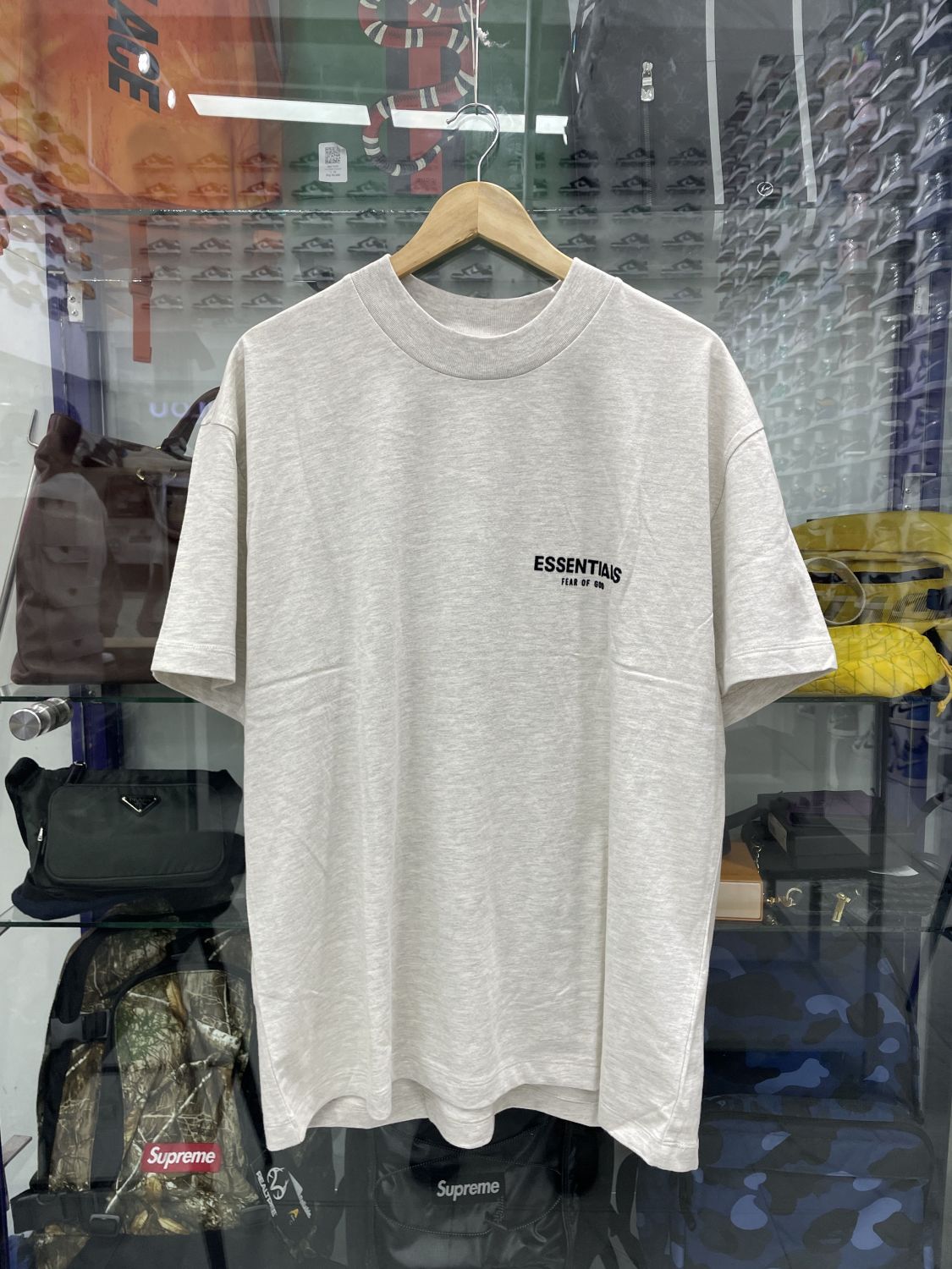 Fear Of God Essentials Ss21 Light Oatmeal Tee | AfterMarket
