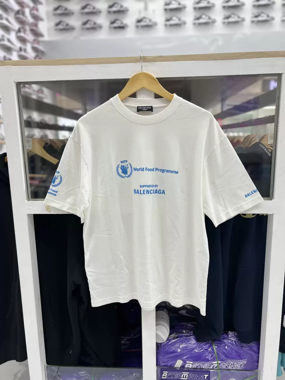Balenciaga World Food Programme White Tee | AfterMarket