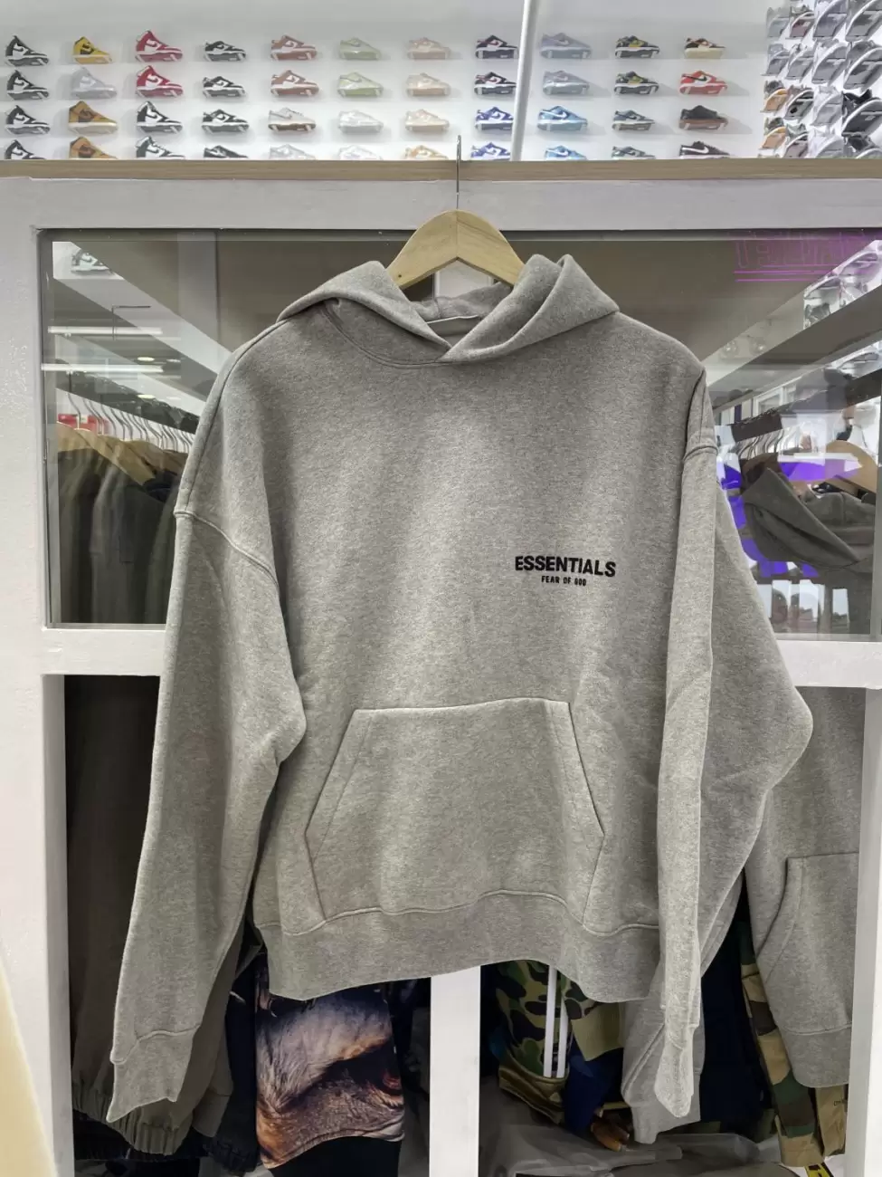 Fear Of God Essentials Ss22 Core Dark Oatmeal Hoodie | AfterMarket