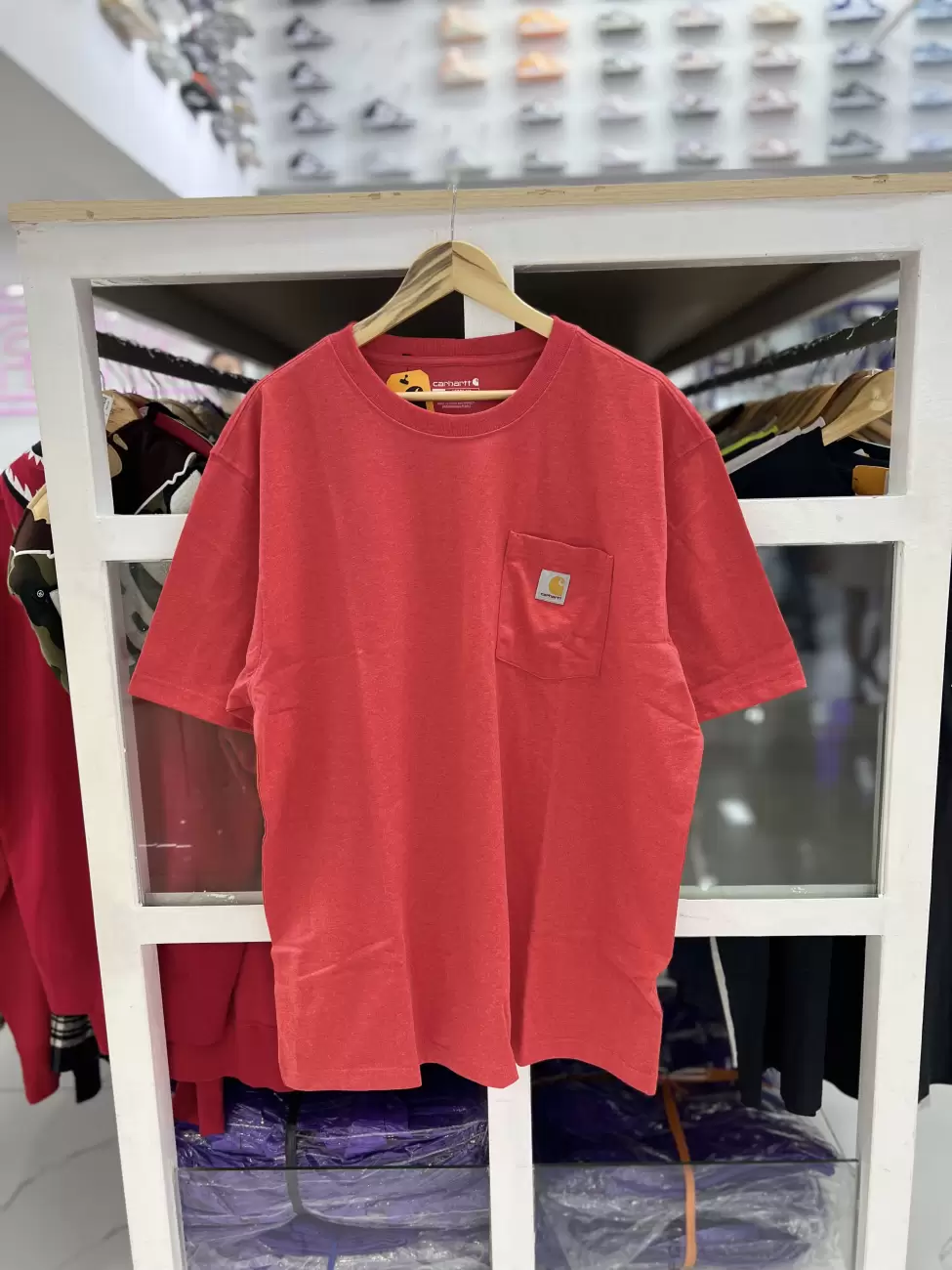 Carhartt Fire Red Loose Fit Heavyweight Short Sleeve Pocket Tee | AfterMarket