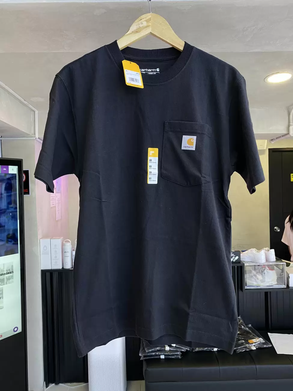 Carhartt Black Loose Fit Heavyweight Short Sleeve Pocket Tee | AfterMarket