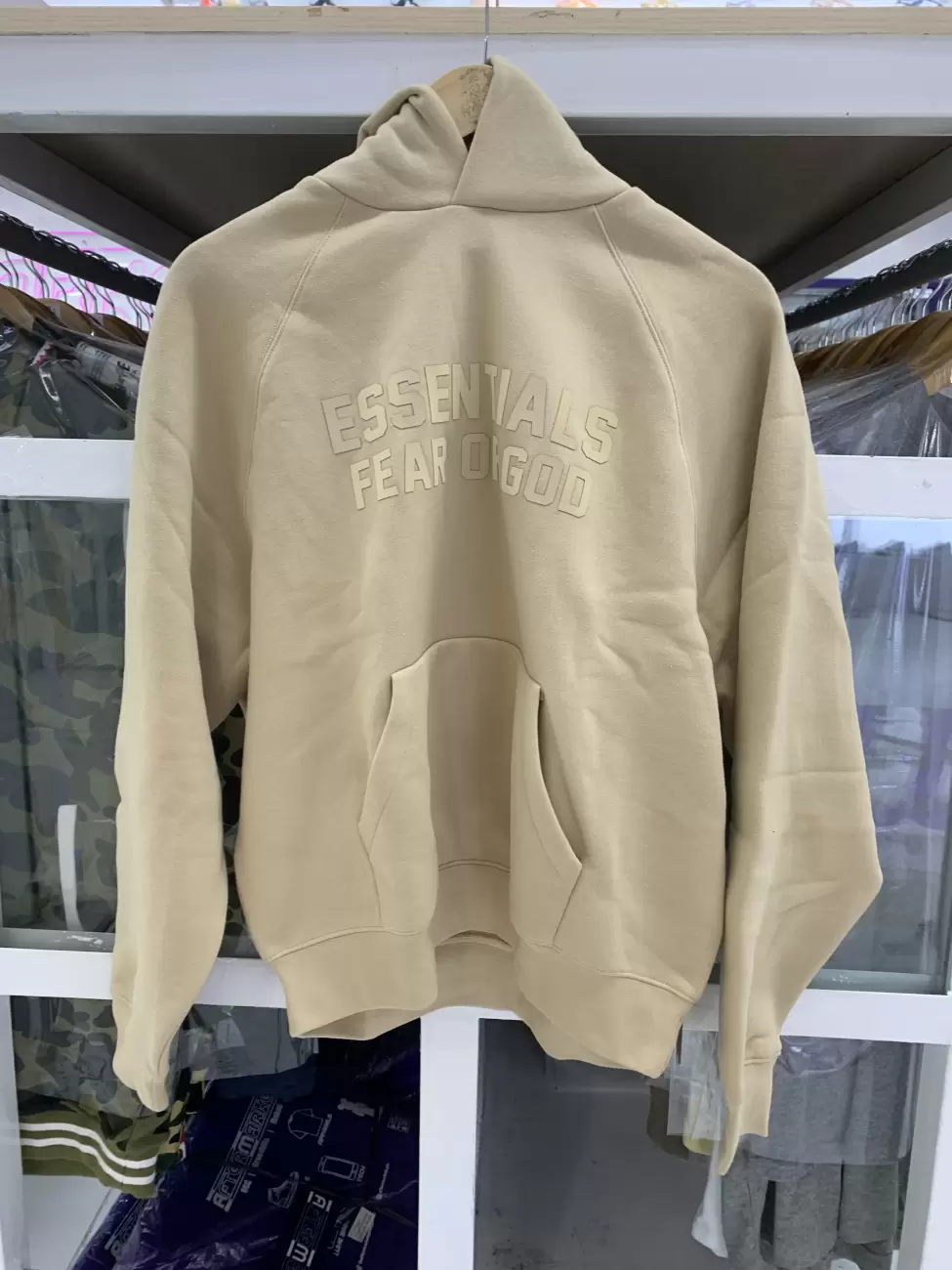 Fear Of God Essentials Ss23 Sand Hoodie | AfterMarket