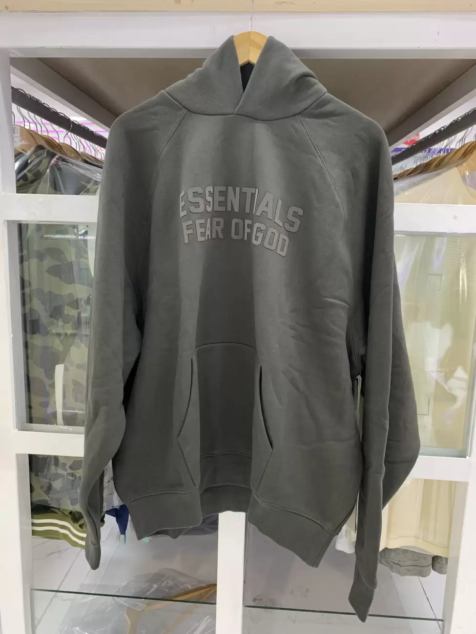 Fear Of God Essential Hoodie Ss23 Off Black | AfterMarket