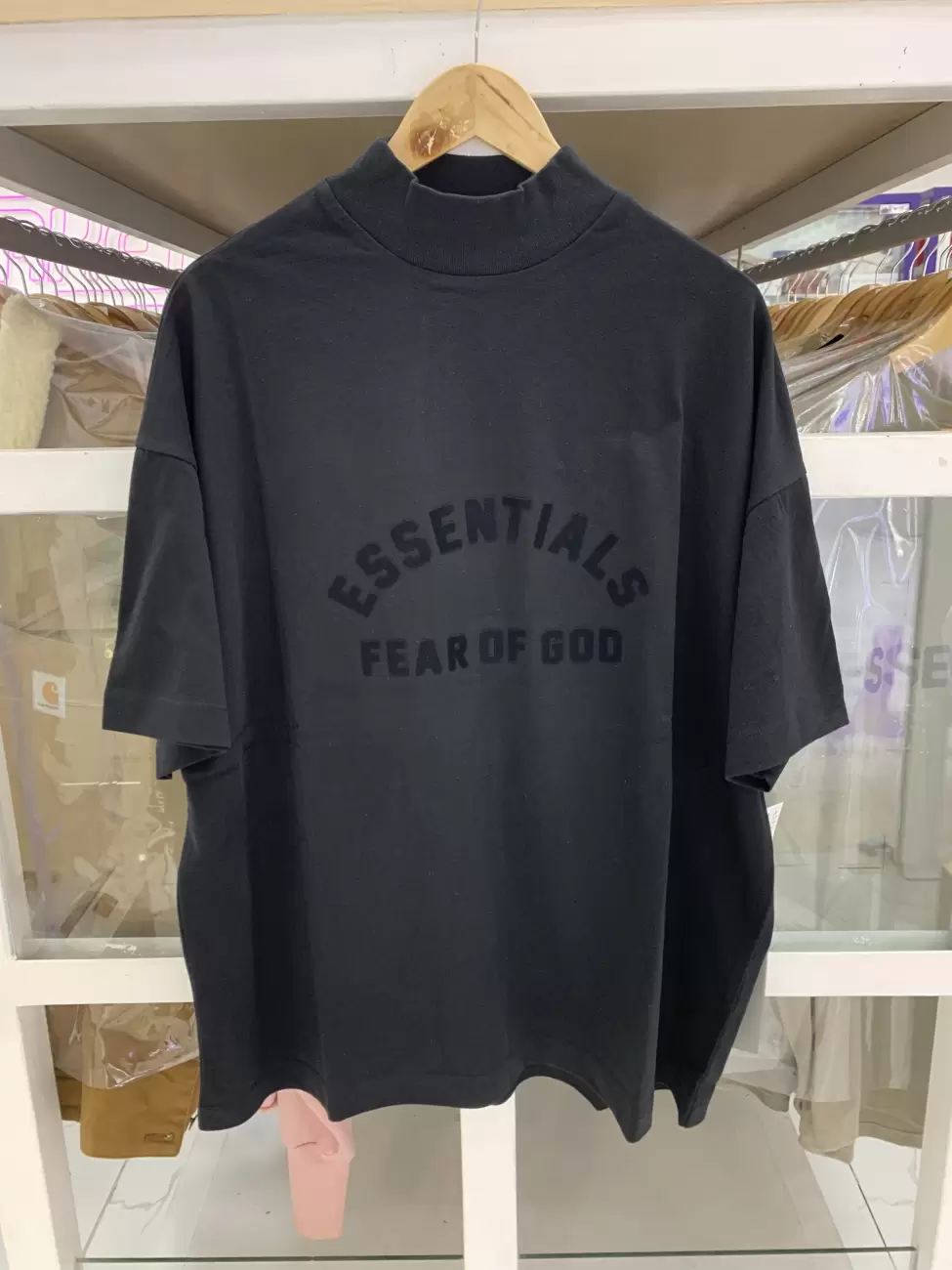 Fear Of God Essentials Fw23 Core Jet Black Tee | AfterMarket