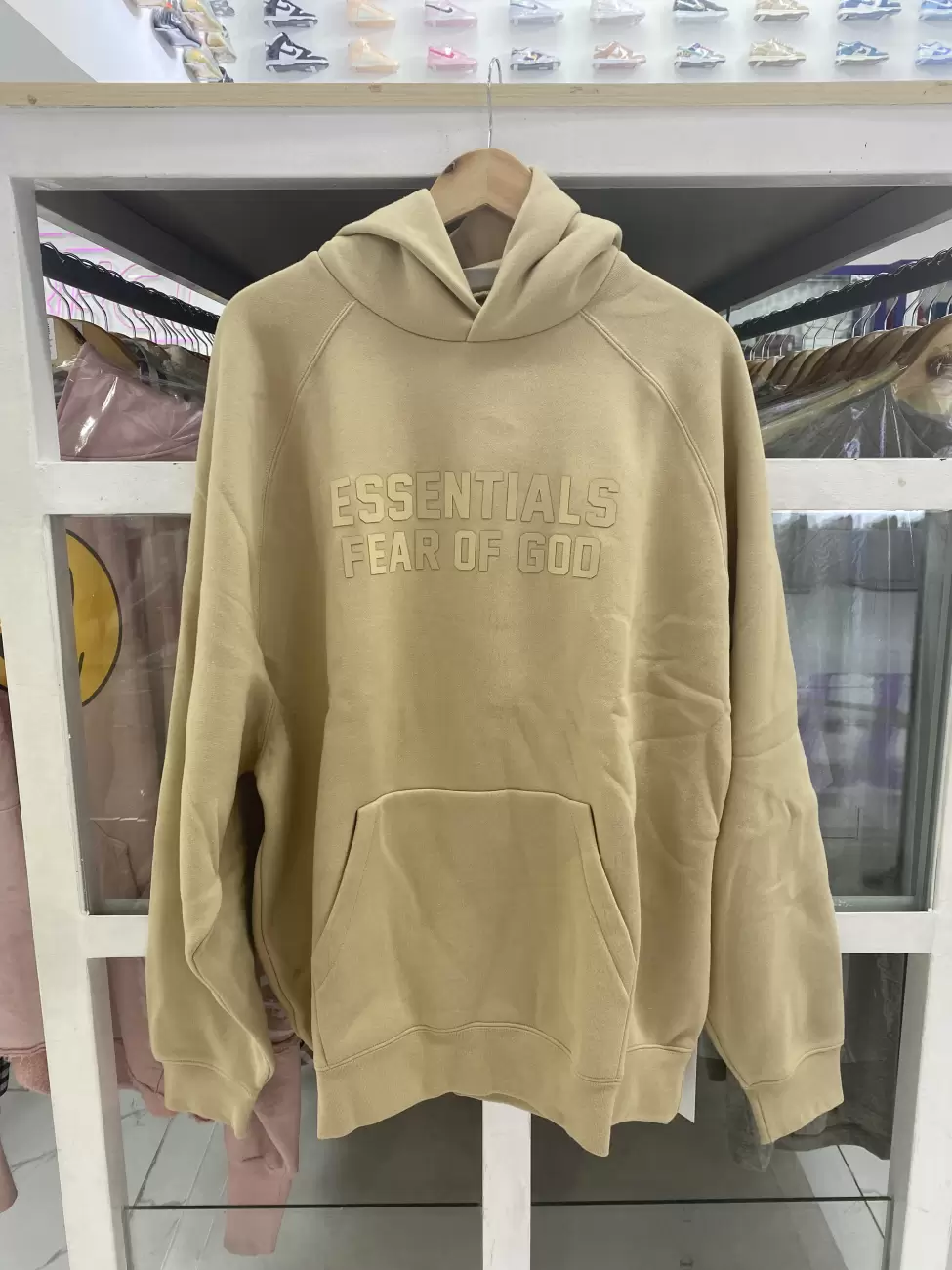 Fear Of God Essentials Ss23 Sand Hoodie | AfterMarket